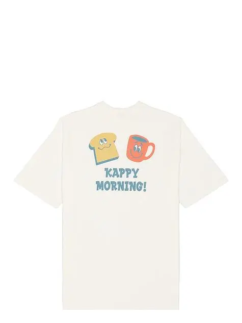 KAPPY DESIGN Kappy Morning Half T-shirt - White