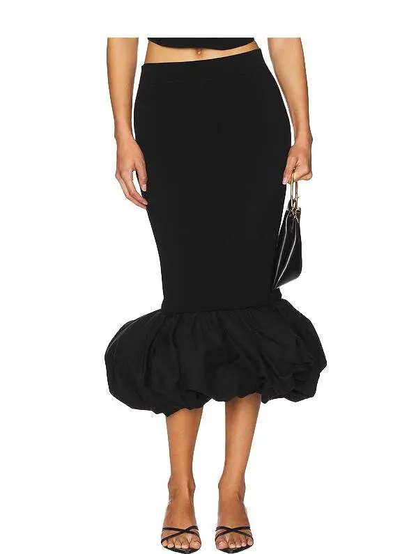 Simkhai Camille Midi Skirt - Black