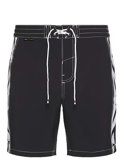 DARK SEAS Rincon Boardshort - Black & White
