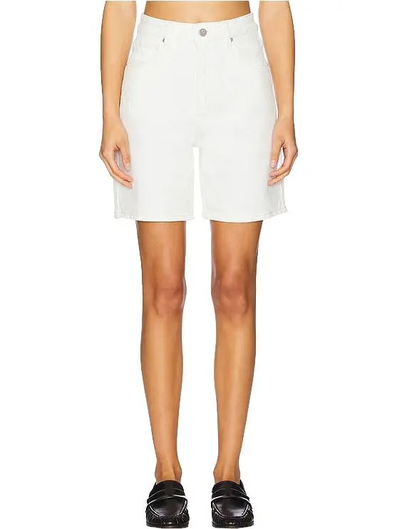 Abrand Denim Carrie Denim Short - White