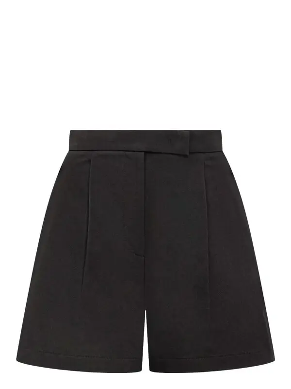 Max Mara Cotton Thigh-length Shorts - Black