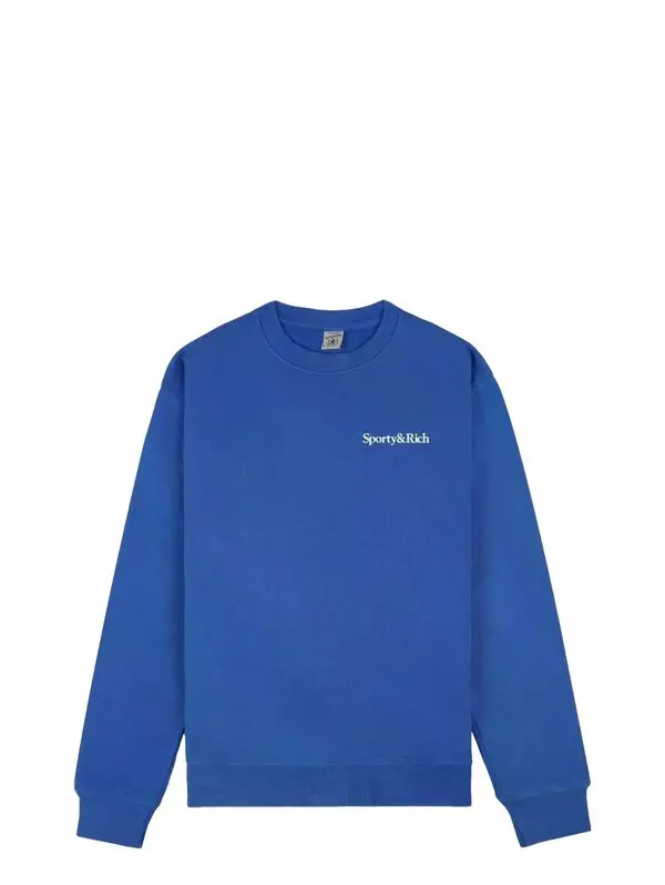 SPORTY & RICH Health Is Wealth Sweatshirt - Blue