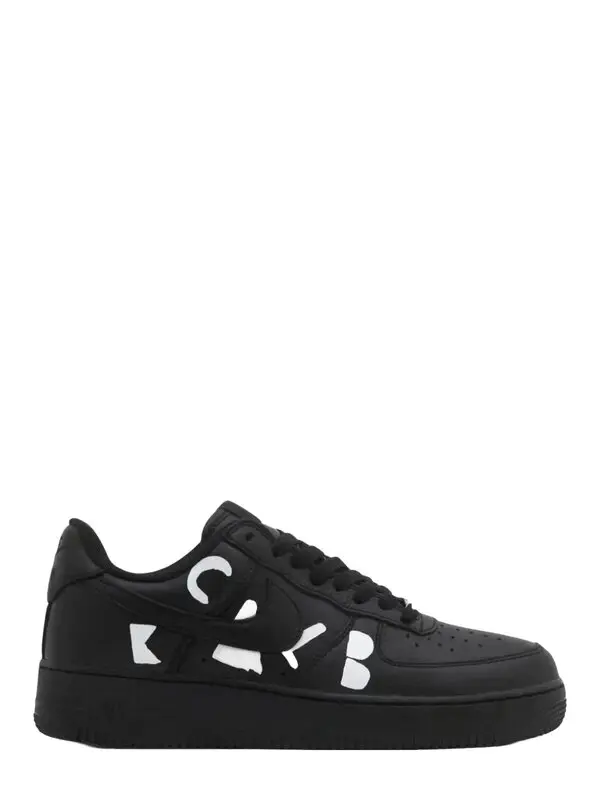 Comme Des Garçons X Nike Air Force 1 Low Sneakers - Black