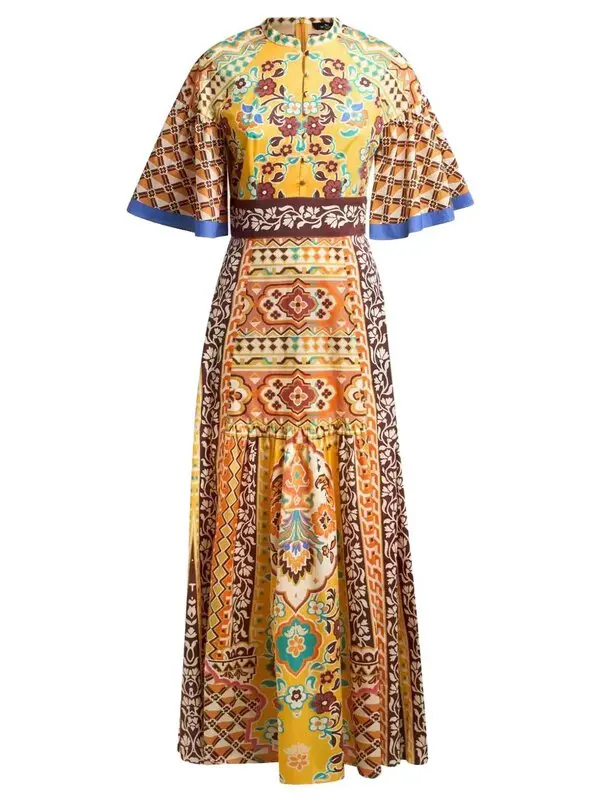 Etro Printed Poplin Dress - Neutrals