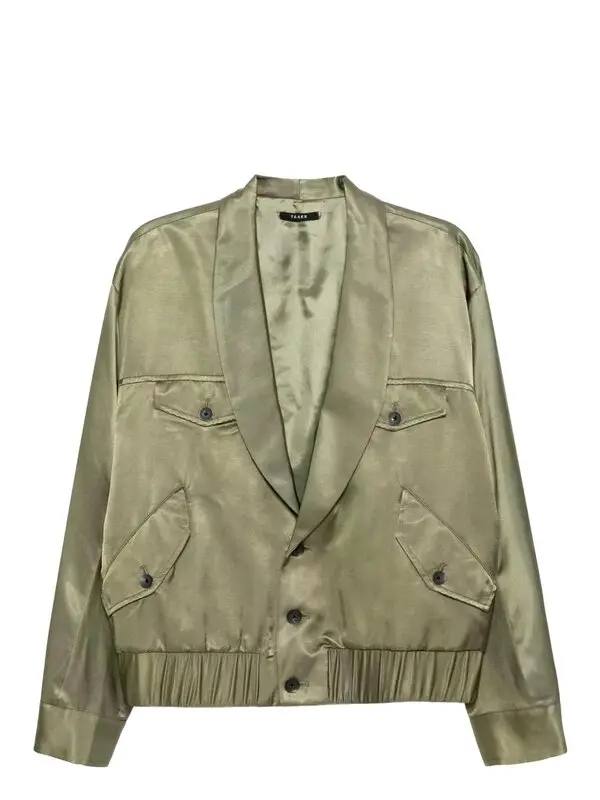 TAAKK Button-up Bomber Jacket - Green