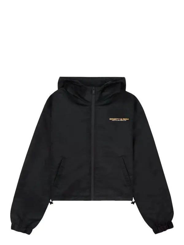SPORTY & RICH Bold Health Windbreaker - Black