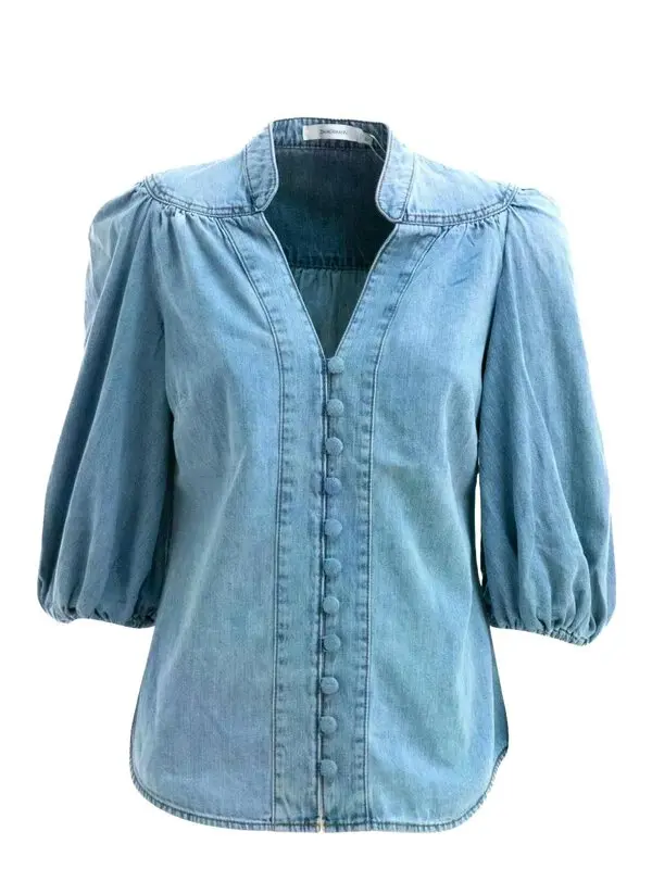 Zimmermann Denim Blouse - Blue