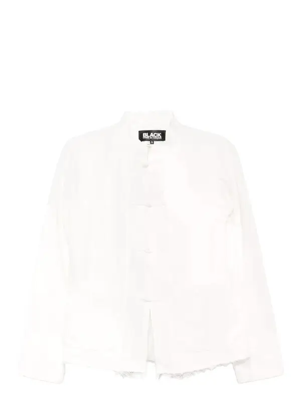 BLACK COMME DES GARÇONS Stand Collar Jacket - White