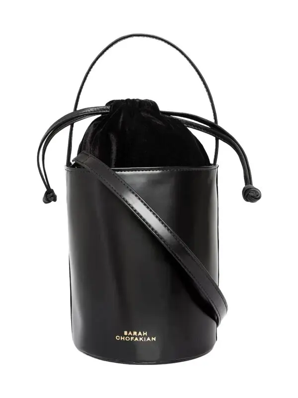 STUDIO CHOFAKIAN Leather Bucket Bag - Black