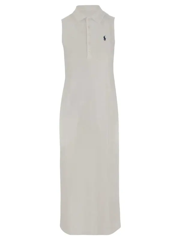 Polo Ralph Lauren Polo Pony Midi Dress - White