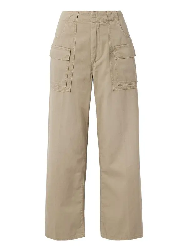 RE/DONE The Arizona Cotton-twill Cargo Pants - Neutrals