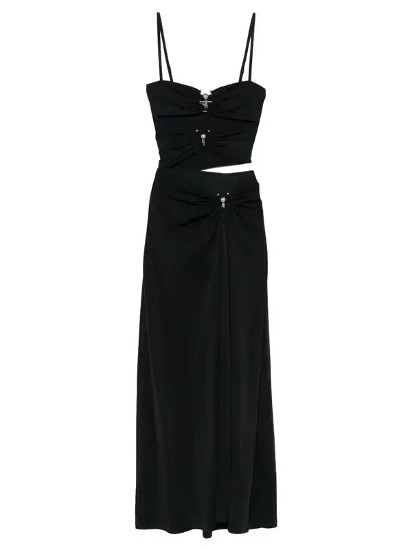 Christopher Esber Orbit Ruched Maxi Dress - Black