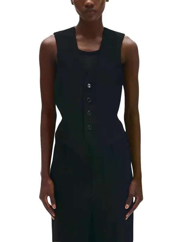 ANN DEMEULEMEESTER Tiuku Vest - Black