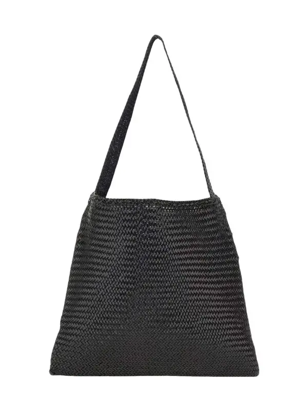 Dragon Diffusion Woven Shoulder Bag - Black