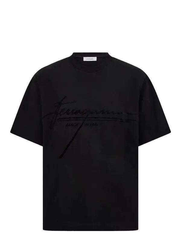 FERRAGAMO Logo-print T-shirt - Black