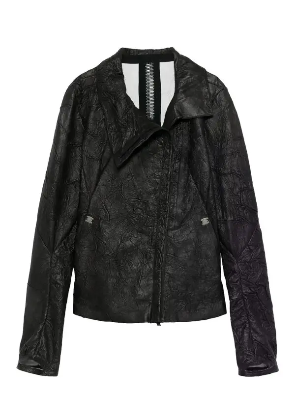 ISAAC SELLAM EXPERIENCE Prudent Leather Jacket - Black