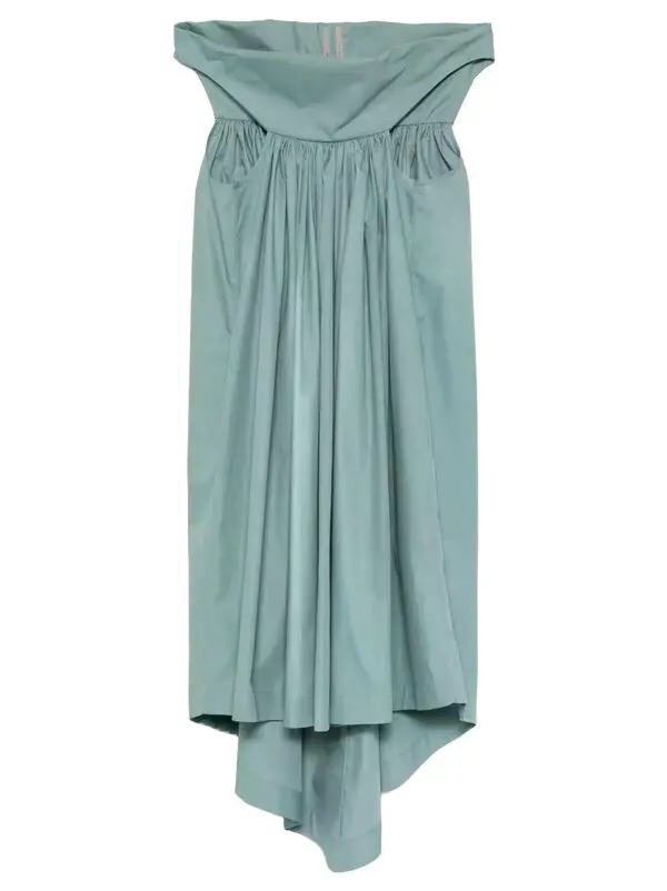 Rick Owens Asymmetric Midi Dress - Green