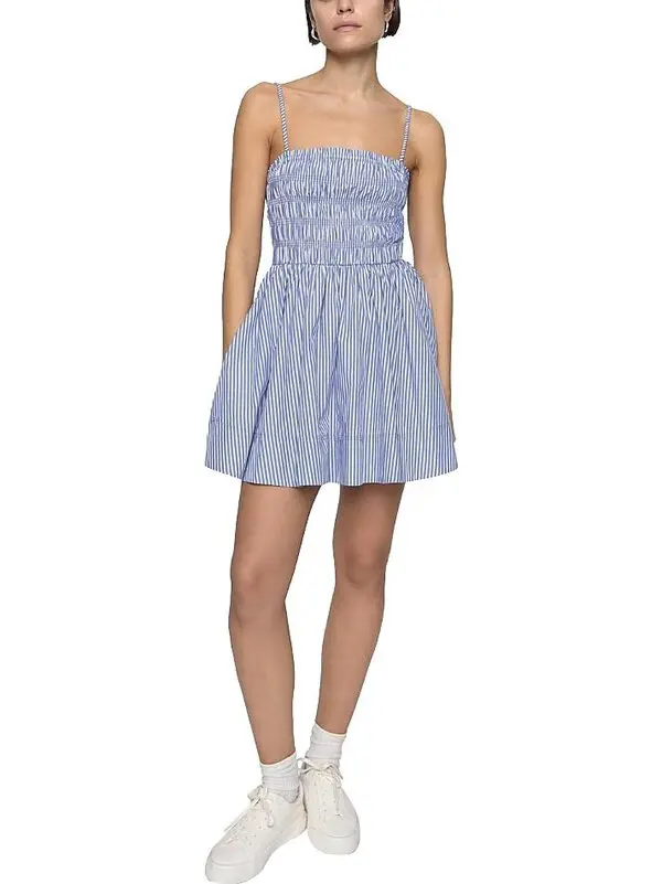 Rebecca Minkoff Fay Smocked Dress - Purple