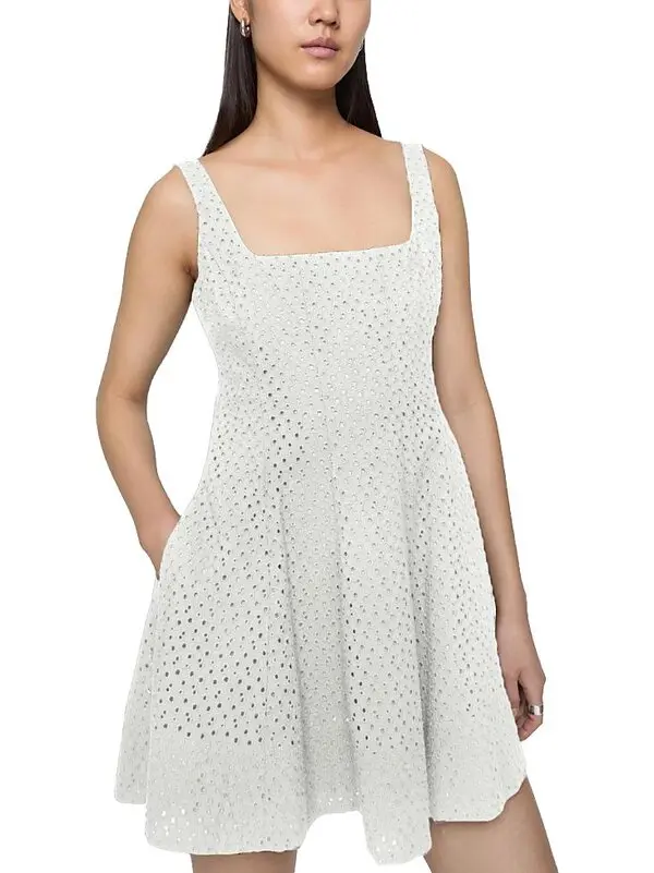 Rebecca Minkoff Carrie Eyelet Dress - White