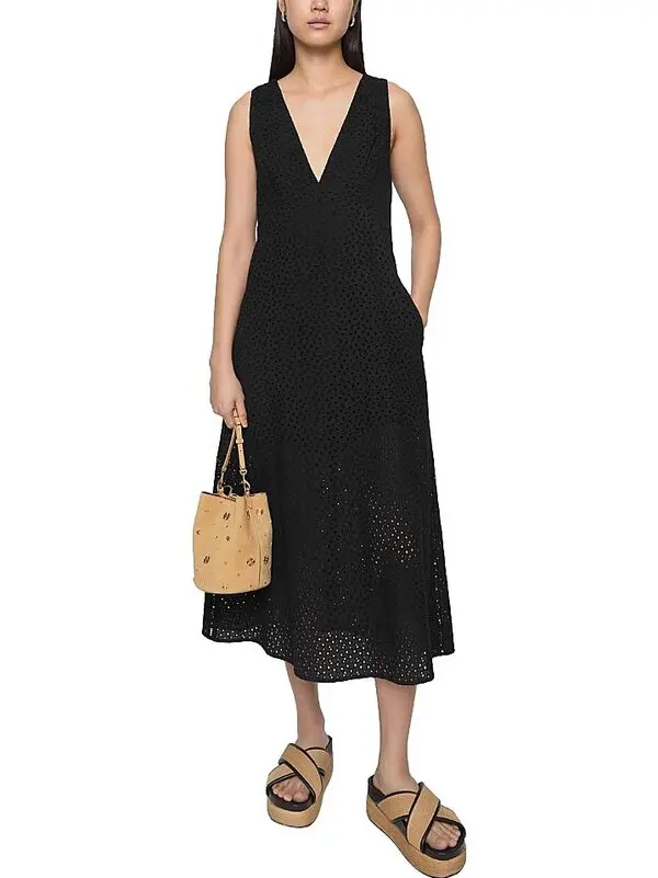 Rebecca Minkoff Naya Eyelet Dress - Black