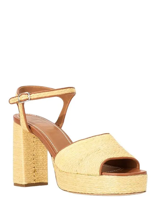 Staud Jodie Platform Sandals - Natural