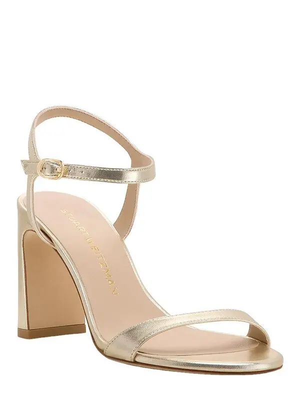 STUART WEITZMAN Babette 85 Sandals - Light Gold