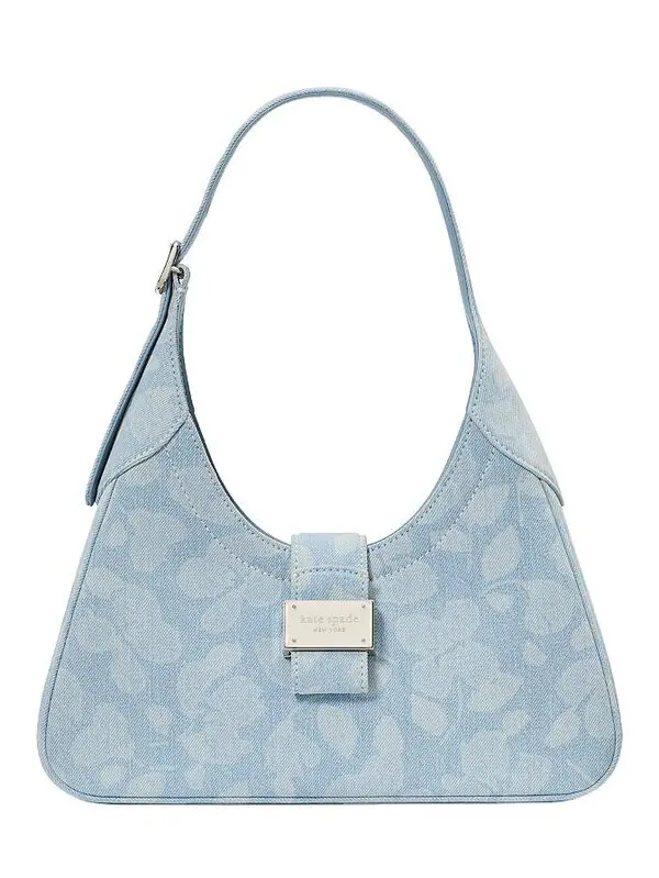 Kate Spade New York Printed Denim Small Shoulder Bag - Blue Multi