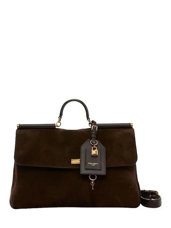 Dolce & Gabbana Large Top Handle Bag - Dark Brown