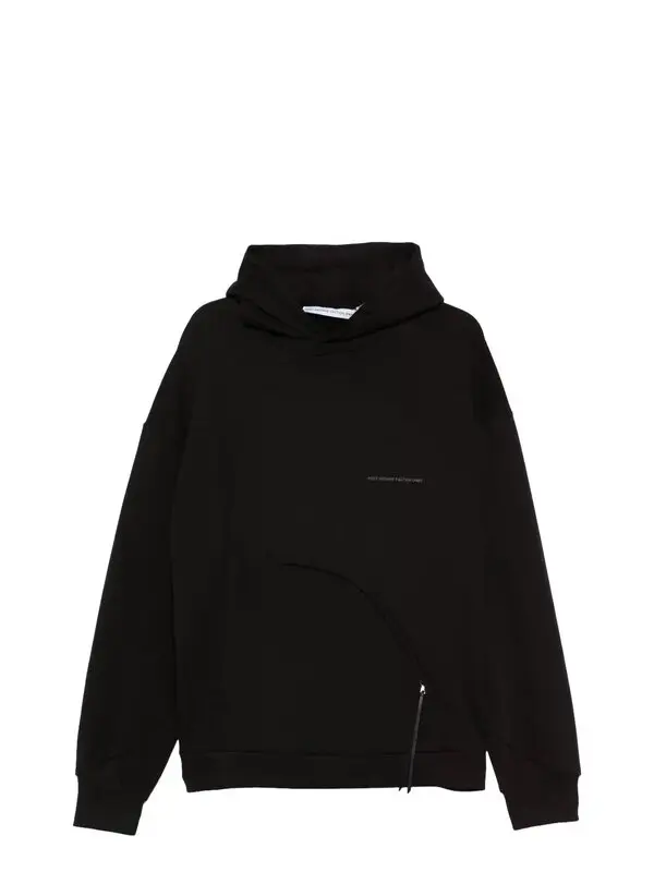POST ARCHIVE FACTION Cotton Hoodie - Black