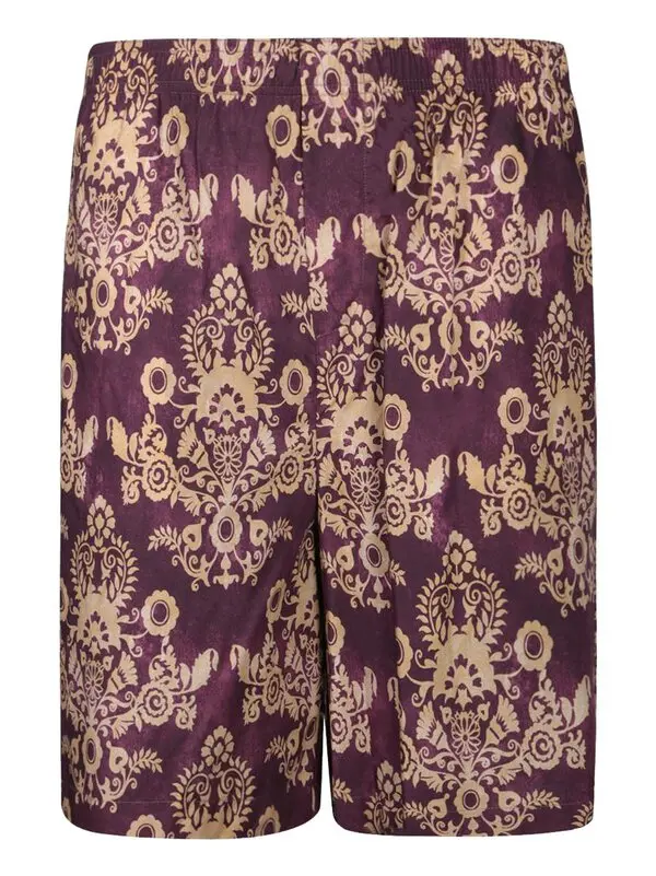 AMARANTO Printed Bermuda Shorts - Purple