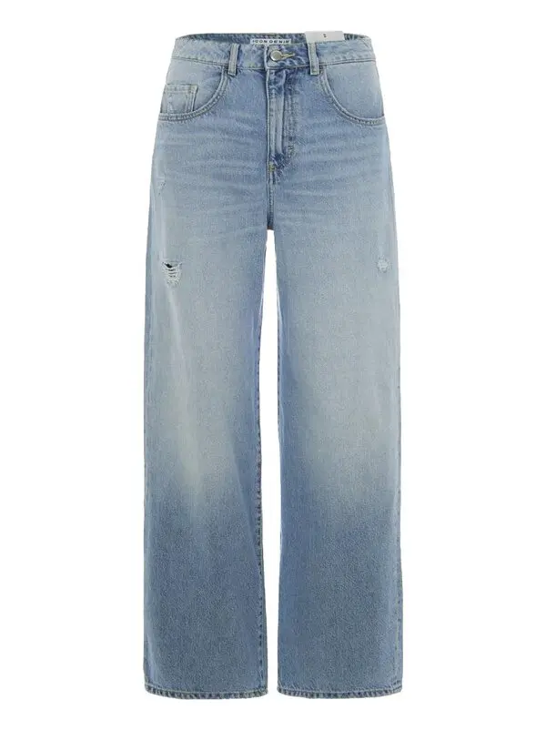 ICON DENIM LA Wide Leg Jeans - Sky Blue