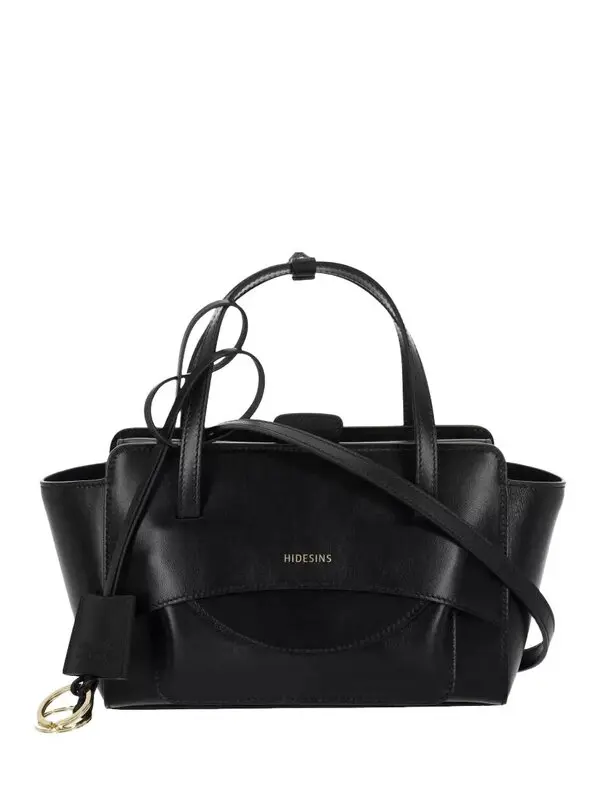HIDESINS Small Flap Tote Bag - Black