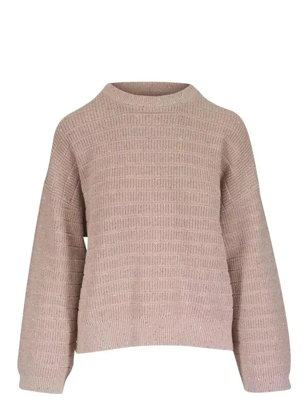 Brunello Cucinelli Sequin-embellished Jumper - Brown