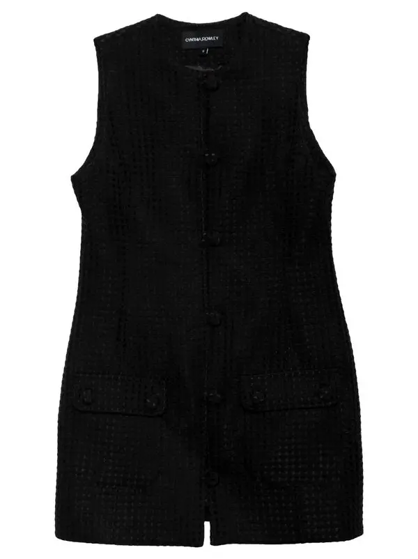 Cynthia Rowley Paige Jacquard Dress - Black