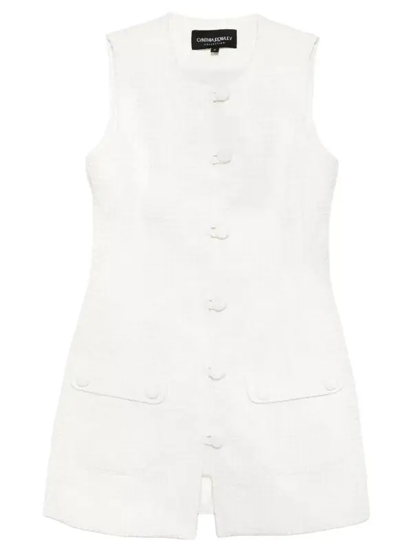 Cynthia Rowley Paige Jacquard Dress - White