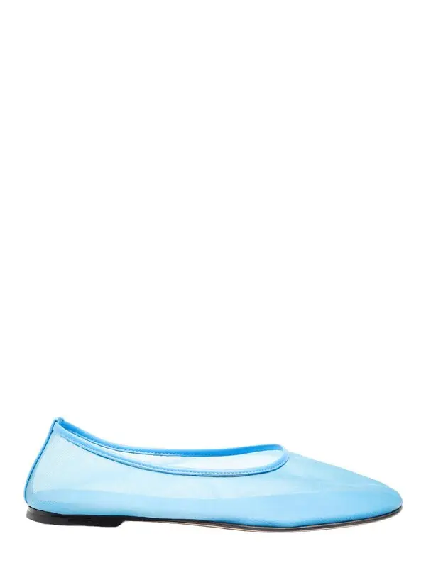 Dear Frances Balla Mesh Ballet Flats - Light Blue