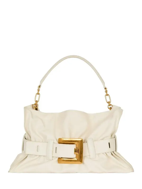 Balmain Medium Anthem Shoulder Bag - White
