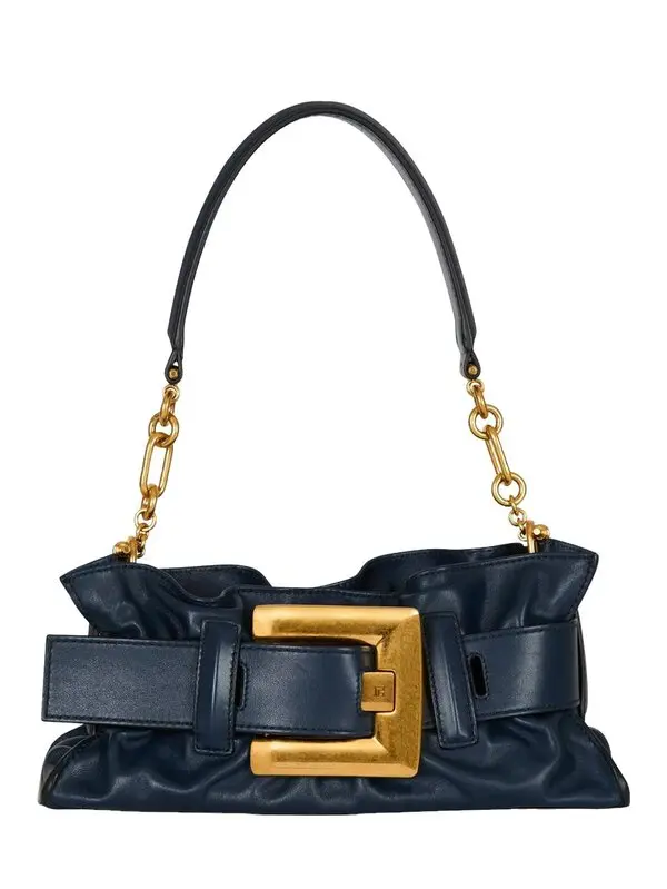 Balmain Mini Anthem Shoulder Bag - Blue