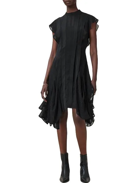 ALLSAINTS Fleur Texture Dress - Black