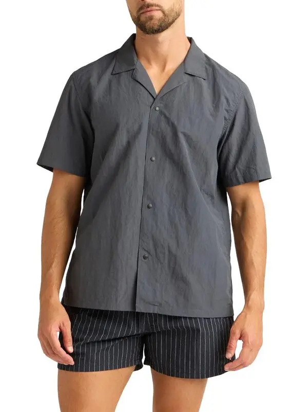 AUTO-REPLY™ Alex Nylon Camp Shirt - Granite