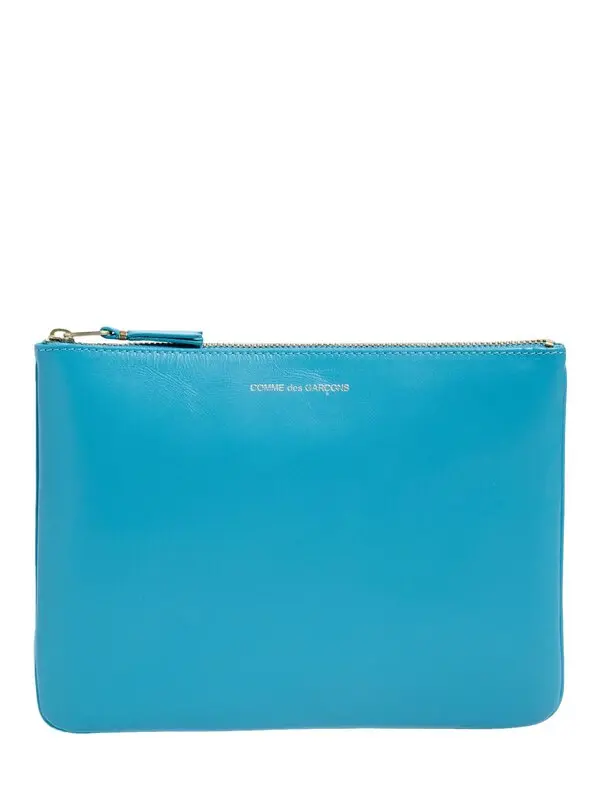 Comme Des Garçons Classic Leather Zip-up Pouch - Blue