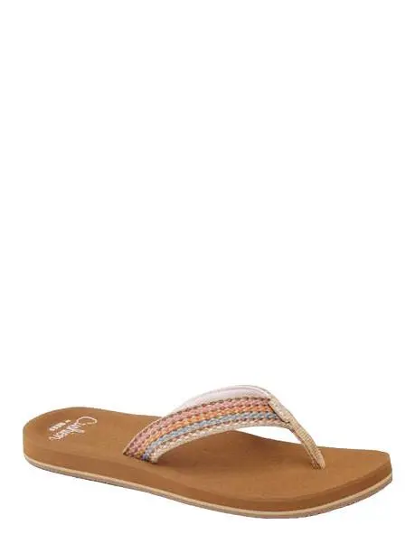 Reef Baja Elena Flip Flop - Brown/pink