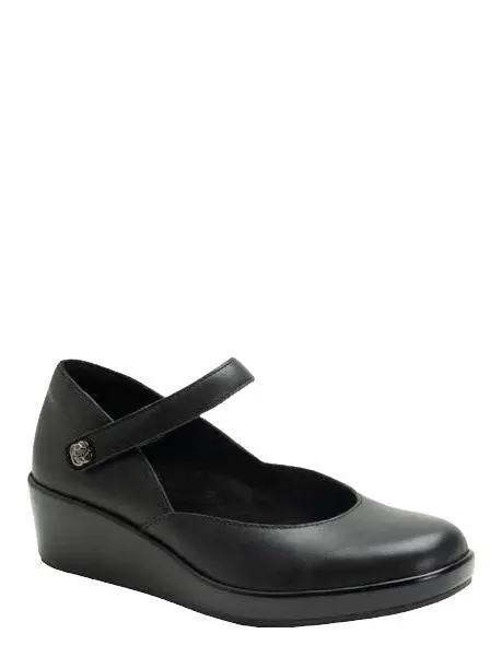 ALEGRIA BY PG LITE Hayes Platform Wedge Mary Jane - Black