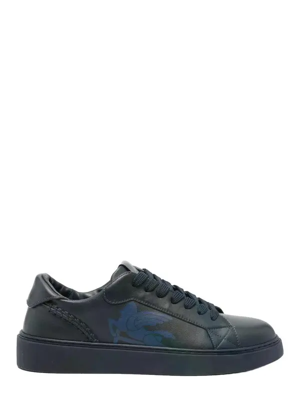 Etro Leather Low-top Sneakers - Blue