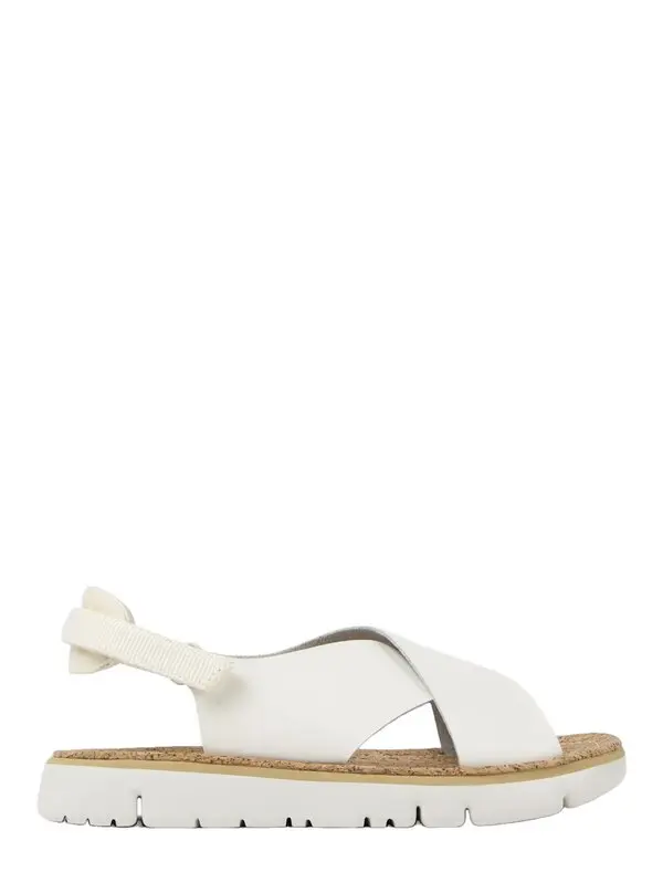 Camper Heeled Sandal - White