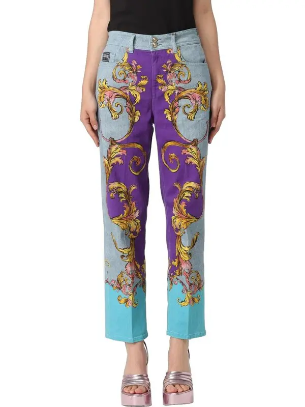 Versace Printed Jeans - Multicolor