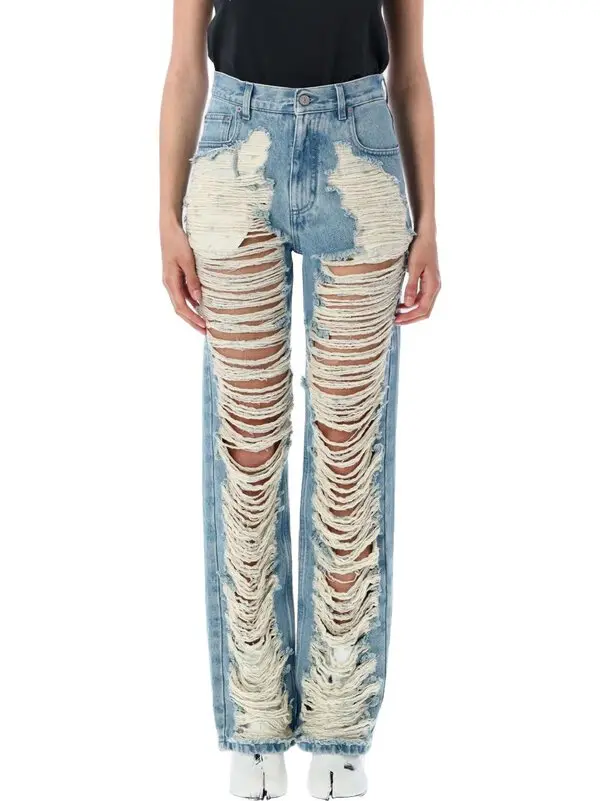 MAISON MARGIELA Straight Leg Jeans - Denim