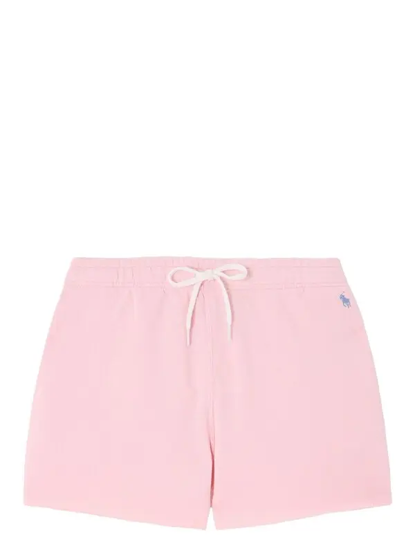 Polo Ralph Lauren Embroidered Cotton-blend Jersey Shorts - Pink
