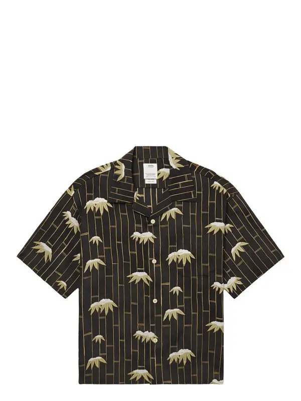 Visvim Copa Camp-collar Printed Silk Shirt - Black