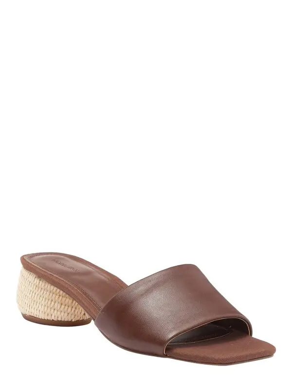 Nordstrom Winona Slide Sandal - Brown Dark Mage